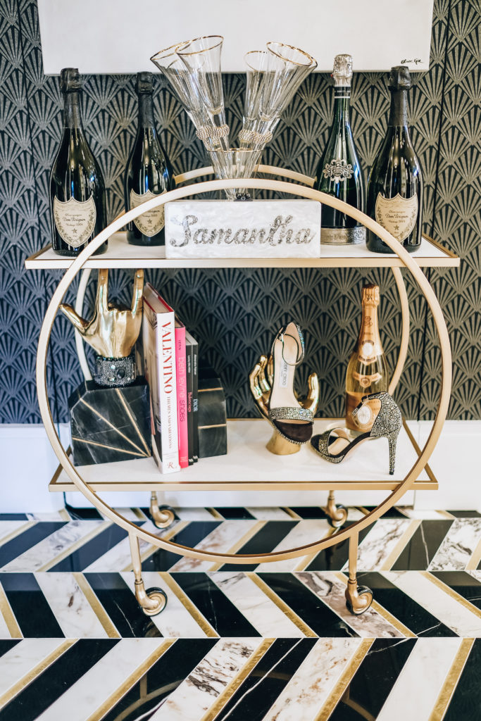 How To Style a Glam Bar Cart | Samantha Busch