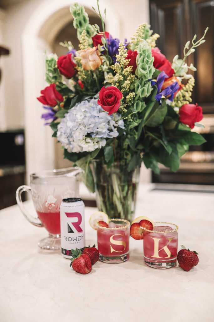 Strawberry Lemonade Rowdy Energy Cocktail | Samantha Busch