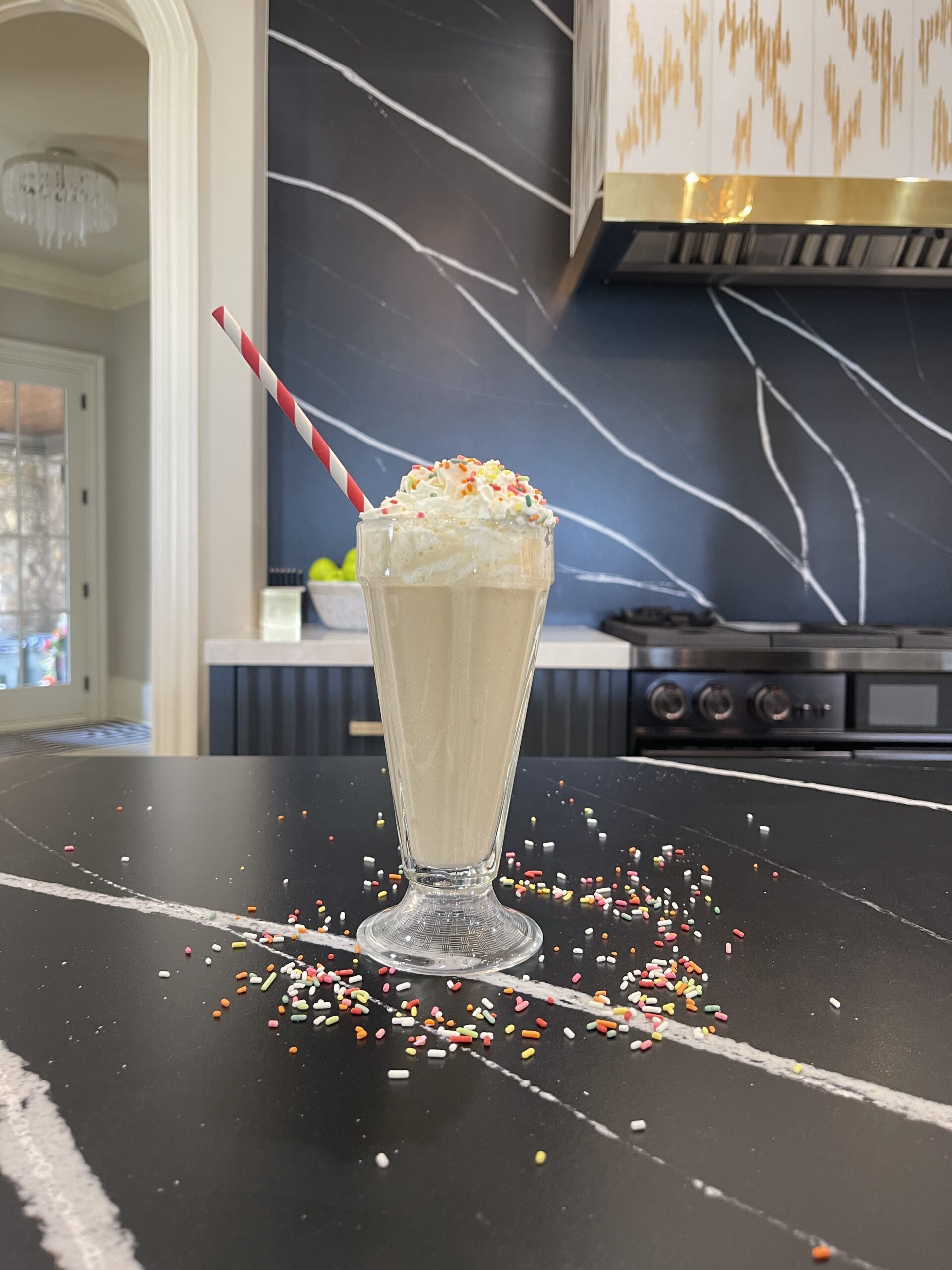 Birthday Cake Protein Smoothie | Samantha Busch